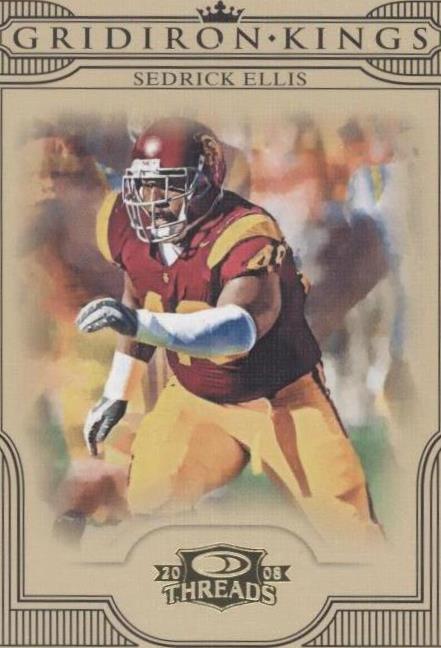 2008 Donruss Threads - College Gridiron Kings #CGK-31 Sedrick Ellis (RC ...