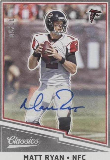 2017 Panini Classics - Significant Signatures #25 Matt Ryan /10 (AU ...