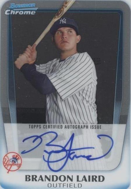 2011 Bowman Chrome - Prospects Autograph #BCP214 Brandon Laird (AU, RC ...