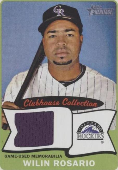 2014 Topps Heritage - Clubhouse Collection Relics Wilin Rosario #CCR-WR ...