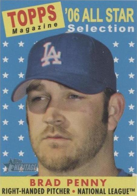 2007 Topps Heritage - Topps Magazine All-Star Selection Brad Penny #492 ...