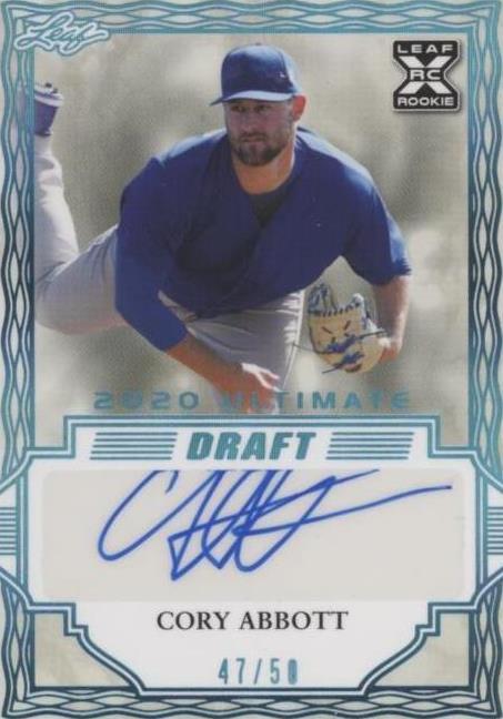 2020 Leaf Ultimate Draft - Platinum Spectrum #BA-CA1 Cory Abbott /50 (AU, RC) for sale online | eBay