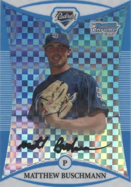 2008 Bowman Chrome - Prospects X-Fractor #BCP95 Matt Buschmann /275 (RC ...