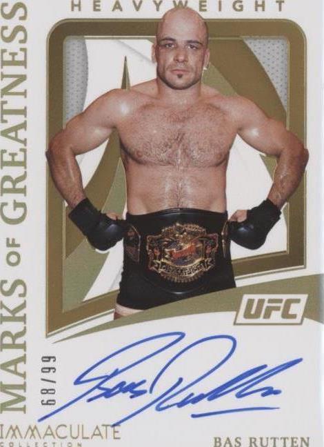 2021 Panini Immaculate Collection UFC - Marks of Greatness #MG-BRT Bas ...