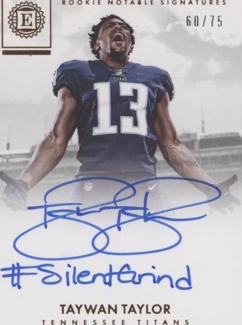 2017 Panini Encased - Rookie Notable Signatures #RN-TTL Taywan Taylor ...