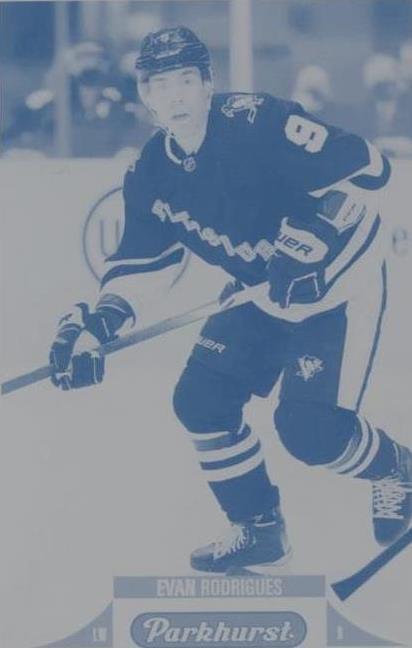 2022-23 Upper Deck Parkhurst - Printing Plate Cyan #157 Evan Rodrigues ...