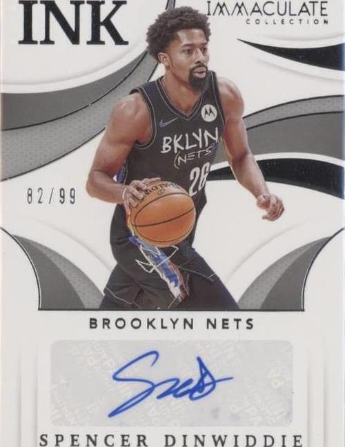 2020-21 Panini Immaculate Collection - Immaculate Ink Spencer Dinwiddie ...