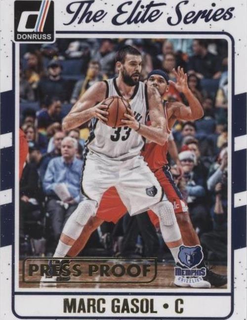 2016-17 Panini Donruss - Elite Series Press Proof #22 Marc Gasol for ...