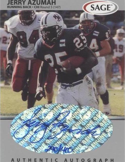 1999 SAGE - Autographs Silver #A2 Jerry Azumah /400 (AU, RC) for sale ...