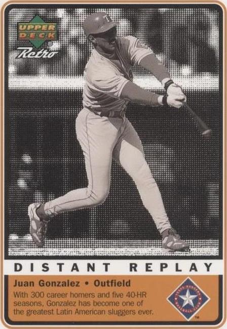 1999 Upper Deck Retro - Distant Replay #D11 Juan González for sale ...