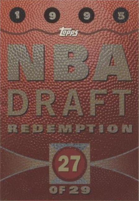 1995-96 Topps - NBA Draft Expired Redemption #27 Mario Bennett (RC) for ...