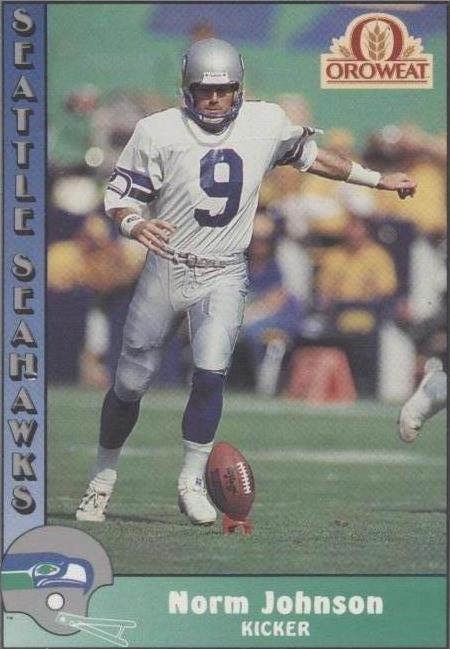 1990 Pacific - Seahawks Oroweat Norm Johnson #26 for sale online | eBay