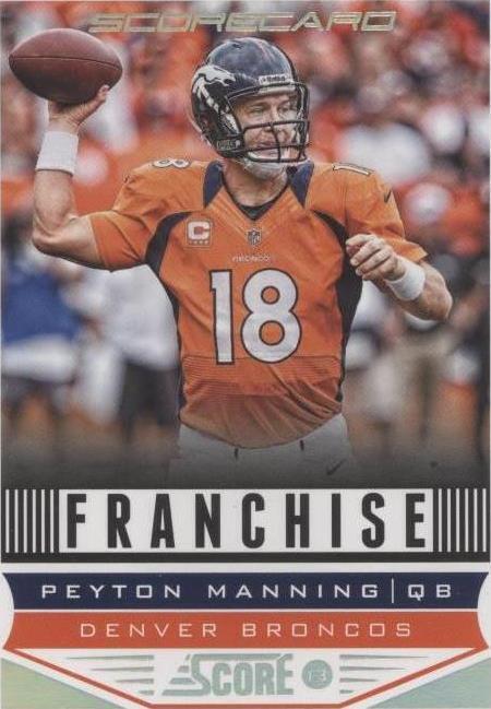 2013 Score - Franchise Peyton Manning #276 Scorecard for sale online | eBay