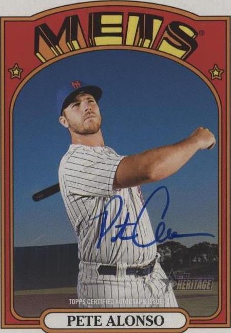 2021 Topps Heritage - Real One Autographs Pete Alonso #ROA-PA (AU) for ...