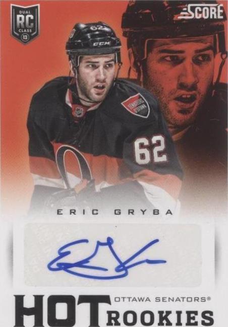 2013-14 Score - Hot Rookies Eric Gryba #631 Signatures (AU, RC) for ...