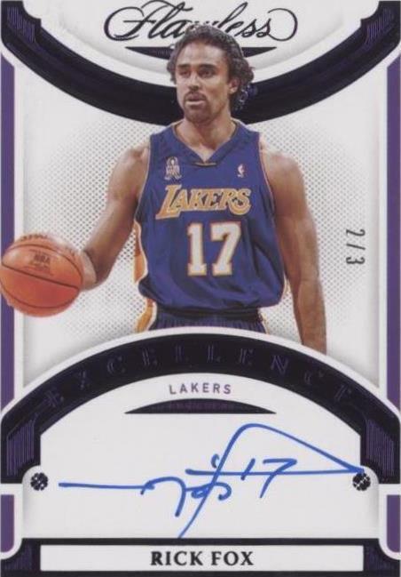 2020-21 Panini Flawless - Excellence Signatures Rick Fox #EXS-RFX ...