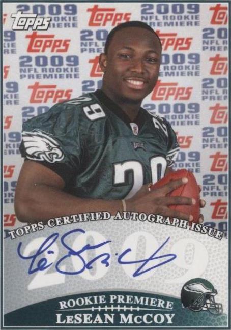 2009 Topps - Rookie Premiere Autographs #RPA-LM LeSean McCoy (AU, RC ...