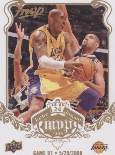 2008-09 Upper Deck MVP - Kobe Bryant MVP White Border #97 Kobe Bryant ...