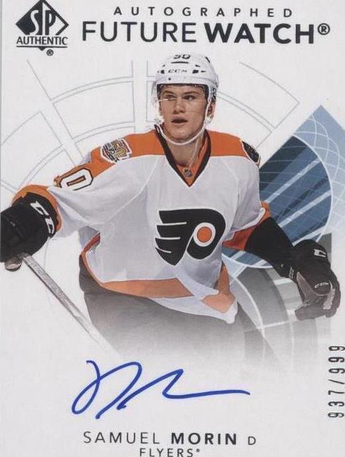 2017-18 SP Authentic - Autographed Future Watch Samuel Morin #141 /999 (AU, RC) for sale online ...