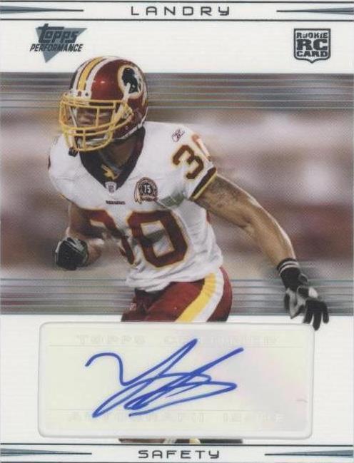 2007 Topps Performance - LaRon Landry #135 Rookie Autographs (AU, RC ...