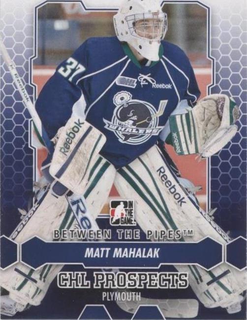2012-13 In the Game Between the Pipes - Matt Mahalak #50 (RC) for sale ...