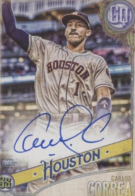 2018 Topps Gypsy Queen - Autographs Carlos Correa #GQA-CC Gum Back /25 ...