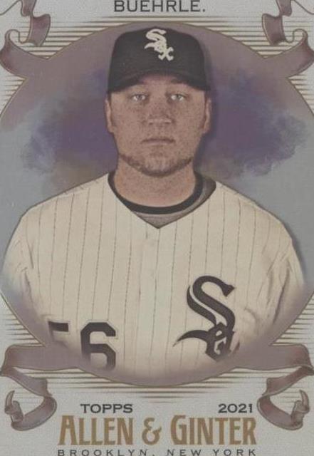 2021 Topps Allen & Ginter's - Mark Buehrle #258 Silver Portrait for ...