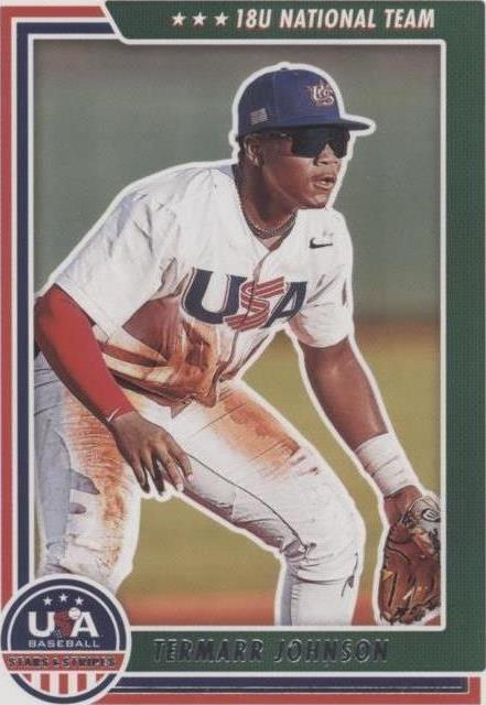 2022 Panini USA Baseball Stars & Stripes - Termarr Johnson #96 (RC) for ...