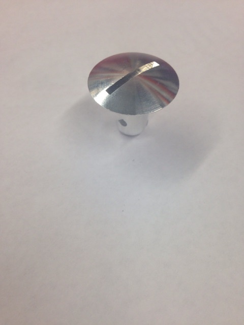 DZUS Button Panel Fastener, 7/16, Large Oval Head, Aluminum, .500 Grip ...
