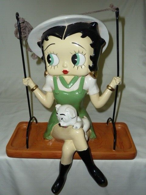 Vintage BETTY BOOP Swinging w/Pudgy Large Figurine King Features Syndicate NICEのeBay公認海外通販｜セカイモン