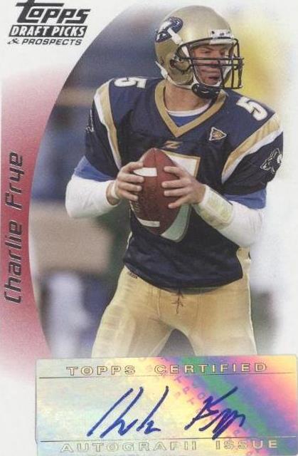 2005 Topps Draft Picks & Prospects - #113 Charlie Frye (AU, RC) for ...