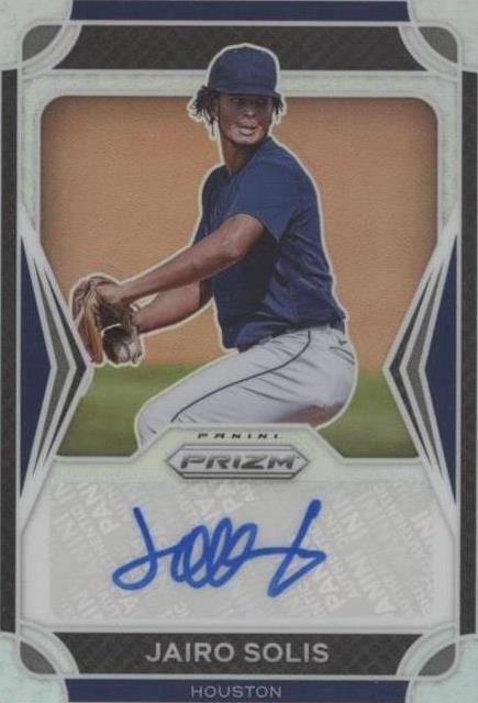 2021 Panini Prizm Draft Picks - Autographs Jairo Solis #AU-JS (AU, RC ...