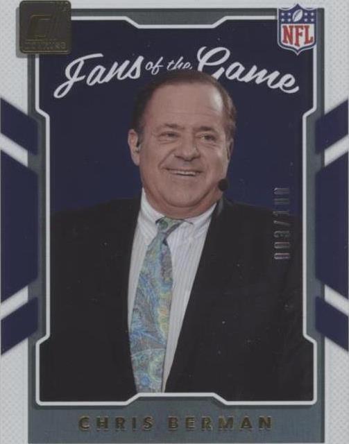 2017 Panini Donruss - Fans of the Game Holo #3 Chris Berman /100 for ...