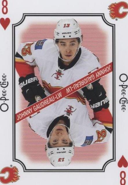2016-17 O-Pee-Chee - Playing Cards #8H Johnny Gaudreau for sale online ...