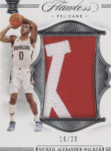 2019-20 Panini Flawless - Patches #P-NAW Nickeil Alexander-Walker /20 ...