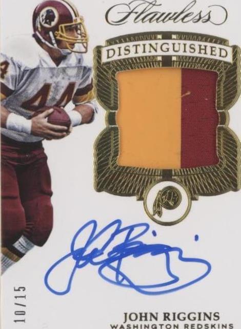 2017 Panini Flawless - Distinguished Patch Autographs John Riggins #DI ...
