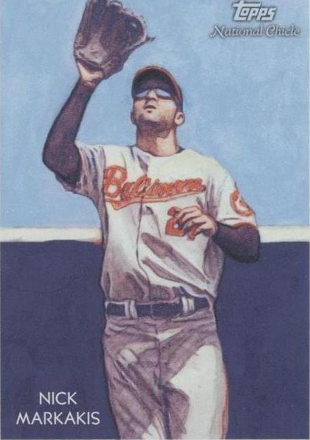 2010 Topps National Chicle - Nick Markakis #73 Bazooka Back for sale ...