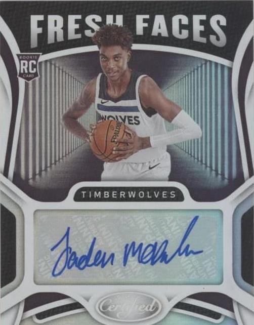 2020-21 Panini Certified - Fresh Faces Signatures Jaden McDaniels #FS ...