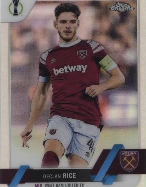 2022-23 Topps Chrome UEFA Club Competitions - Declan Rice #41 Refractor ...