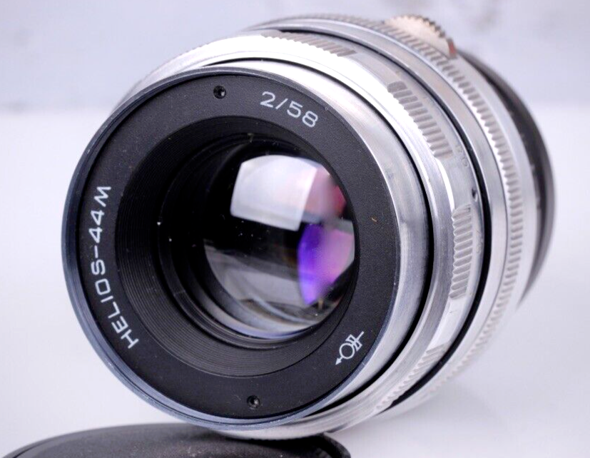 Vintage lens HELIOS-44M 2/58mm Bokeh Flare Silver lens Vintage lens HELIOS-44M 2/58mm Bokeh Flare Silver lens