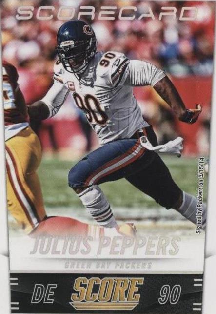 2014 Score - Scorecard #84 Julius Peppers for sale online | eBay