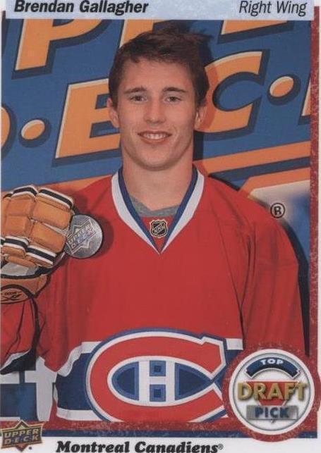 2016-17 Upper Deck NHL Top Draft Picks - Brendan Gallagher #DRAFT-24 ...