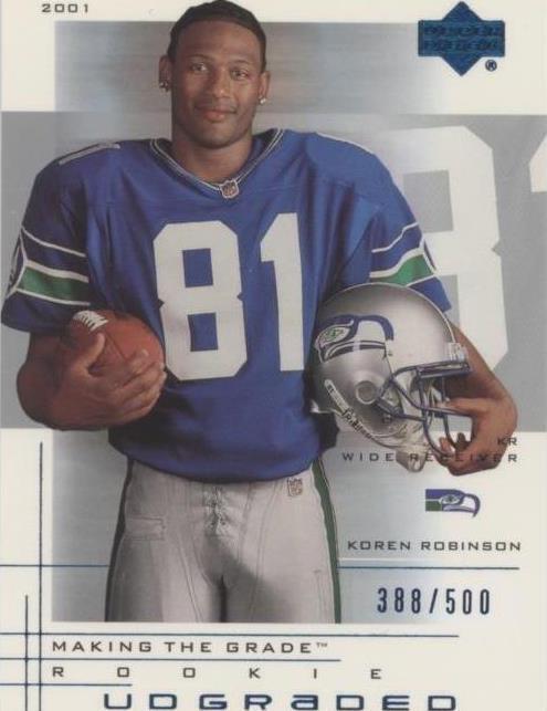 2001 UD Graded - Making the Grade Rookie Koren Robinson #51 Portrait ...