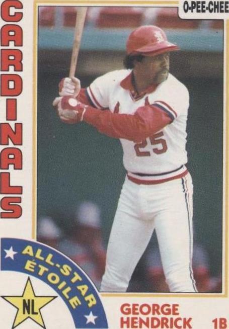 1984 O-Pee-Chee - #386 George Hendrick for sale online | eBay