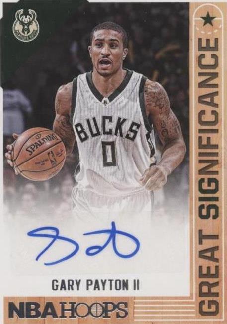 2017-18 Panini NBA Hoops - Great SIGnificance #GS-GP2 Gary Payton II ...