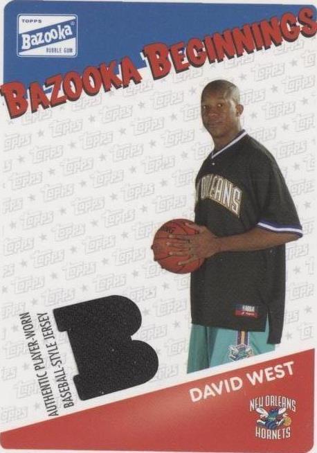 2003-04 Bazooka - Bazooka Beginnings Memorabilia David West #BBE-DWE ...