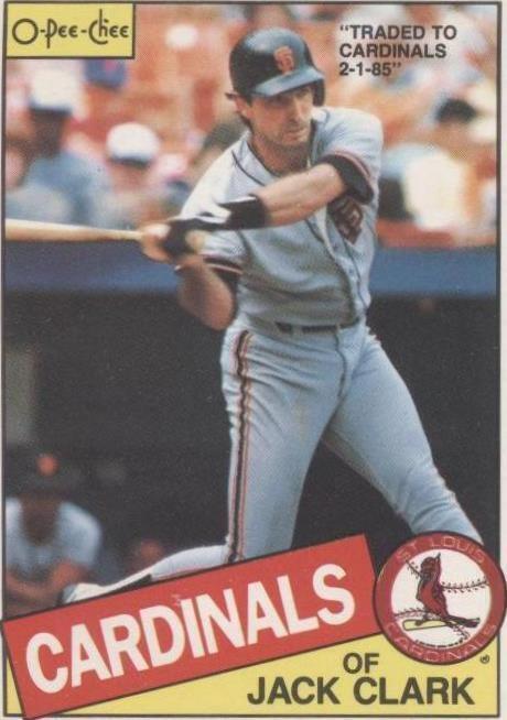 1985 O-Pee-Chee - Jack Clark #208 for sale online | eBay