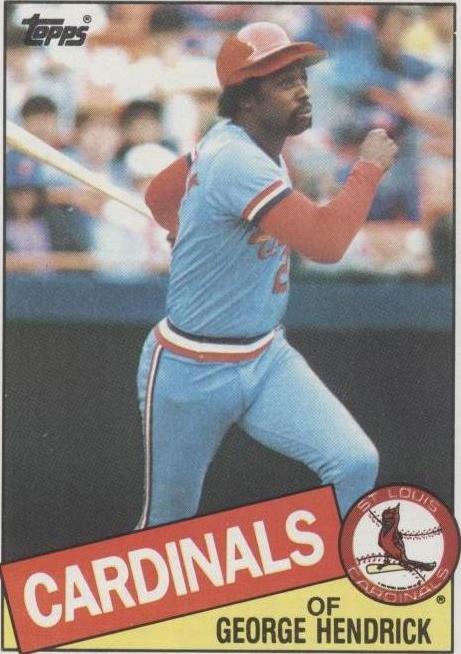 1985 Topps - #60 George Hendrick for sale online | eBay