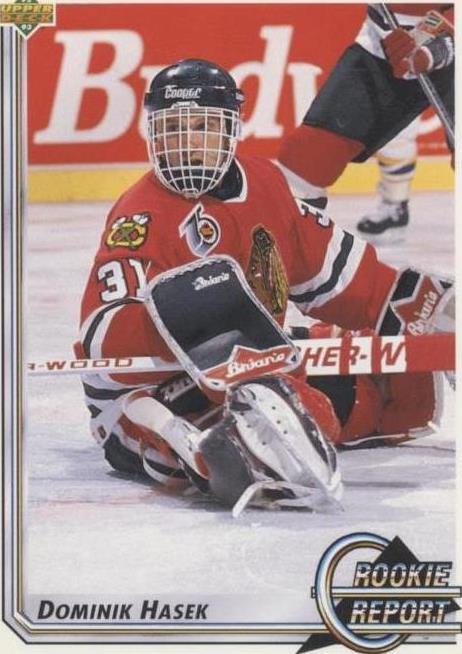 1992-93 Upper Deck - Rookie Report #366 Dominik Hasek for sale online ...