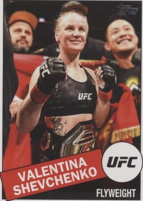 2020 Topps UFC - 1985 Topps Baseball Design Valentina Shevchenko #85T ...